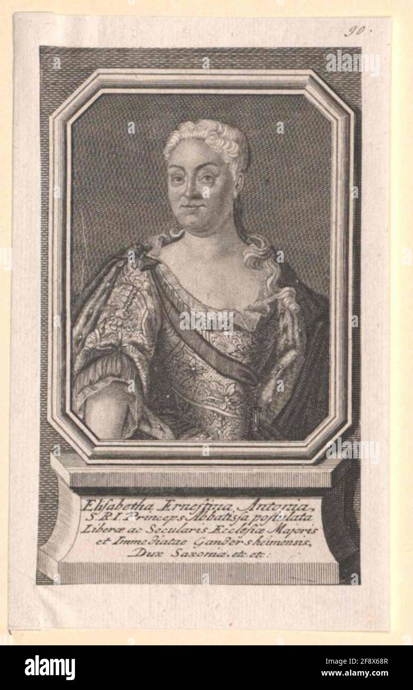 Elisabeth Ernestine, Princess of Saxony-Meiningen Stock Photo - Alamy