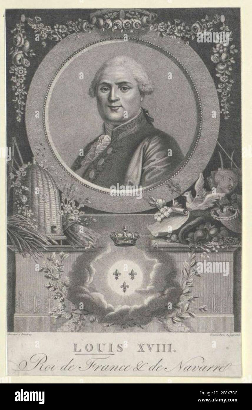 Ludwig Xviii., King of France Stock Photo - Alamy