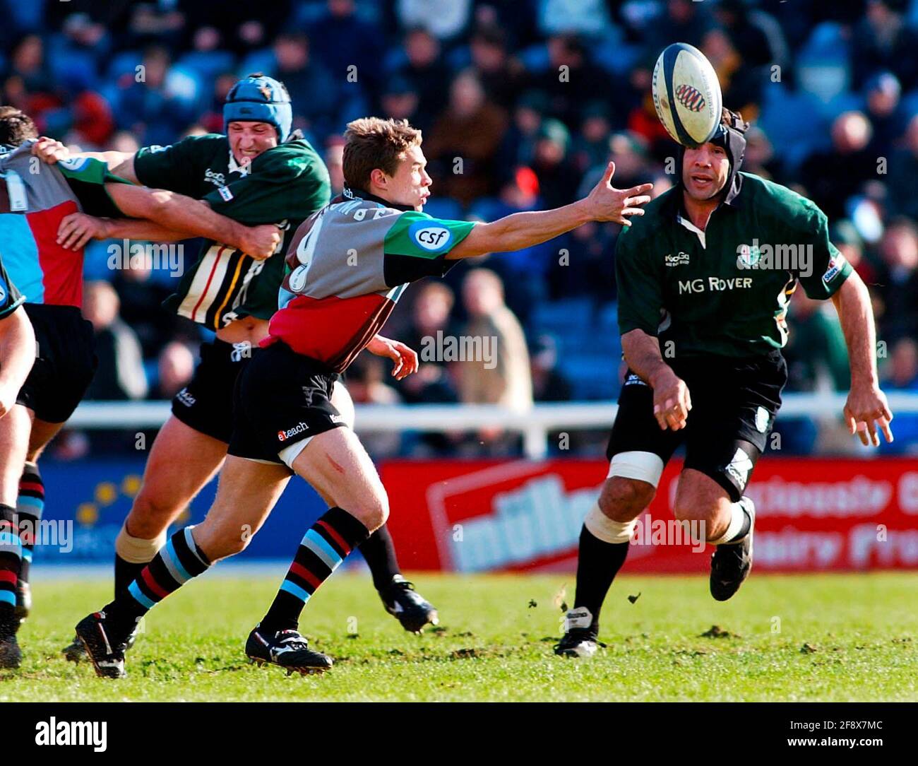 POWERGEN SEMI-FINAL QUINS V LONDON IRISH L-R DANAHEL DONCBE AND SHEASBY ...