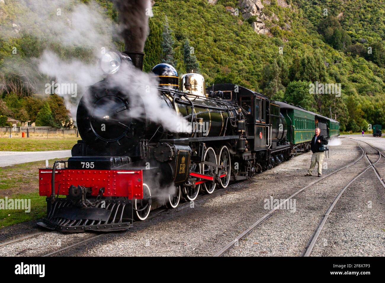 Kingston Flyer Steam Locomotive Stock Photo - Alamy