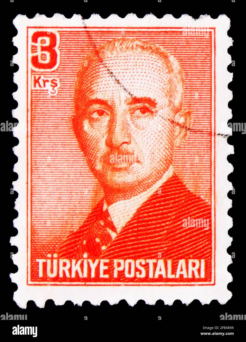 MOSCOW, RUSSIA - OCTOBER 1, 2019: Postage stamp printed in Turkey shows ...