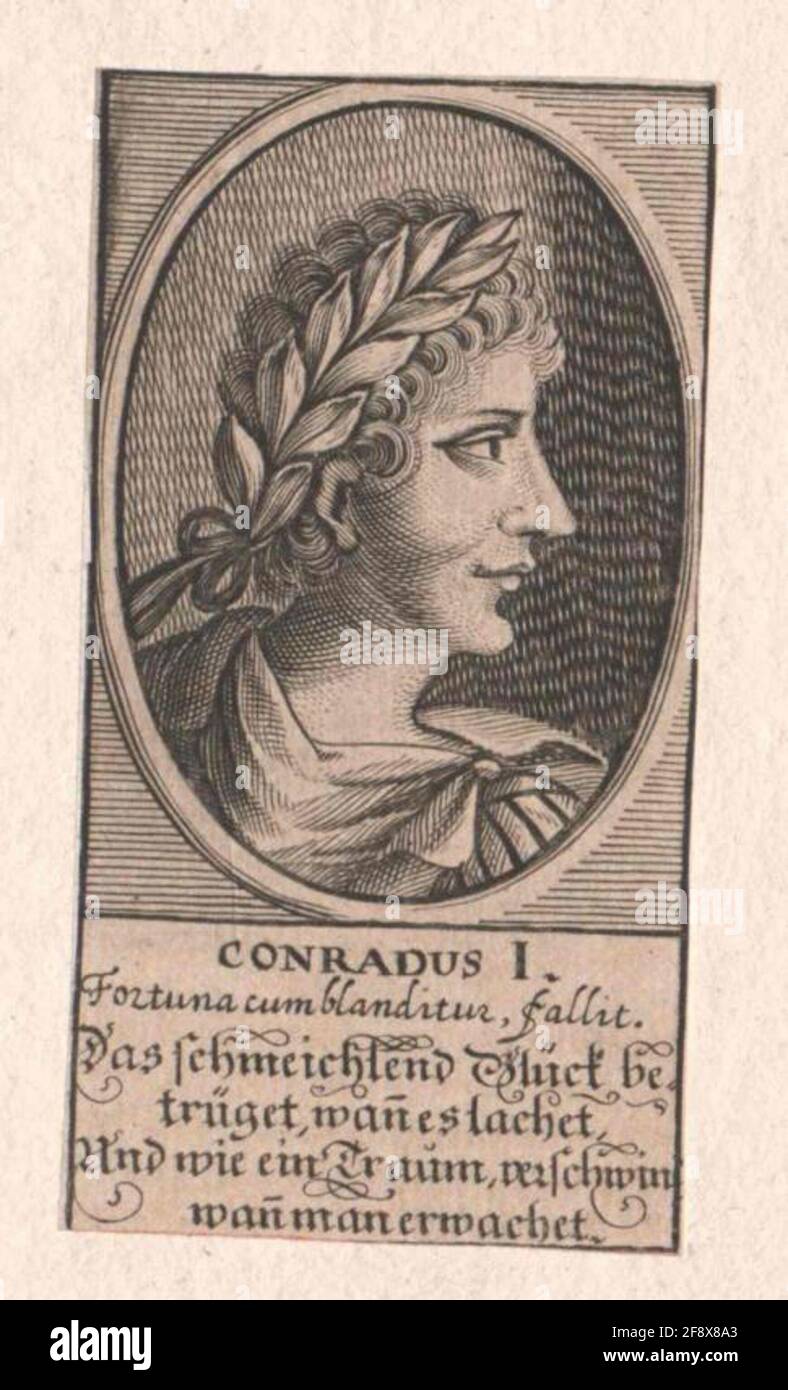 Konrad I, King of Ostfranken Stock Photo - Alamy