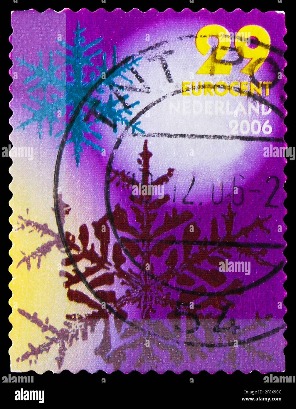 MOSCOW, RUSSIA - OCTOBER 1, 2019: Postage stamp printed in Netherlands ...