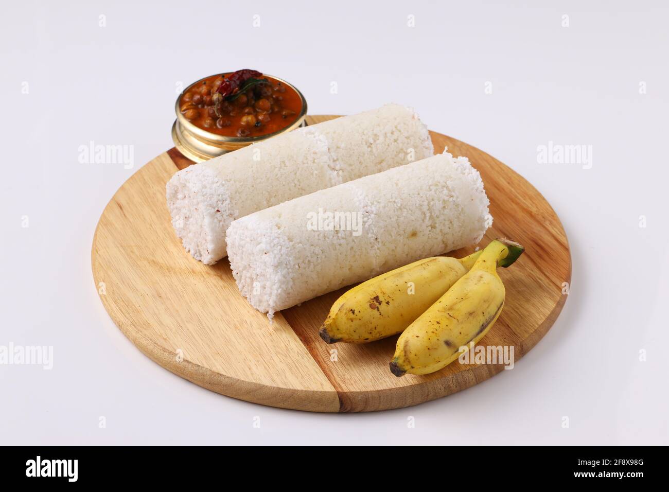 Puttu/Raw rice puttu/Arisi Maavu Puttu with chana curry/ kadala curry ...