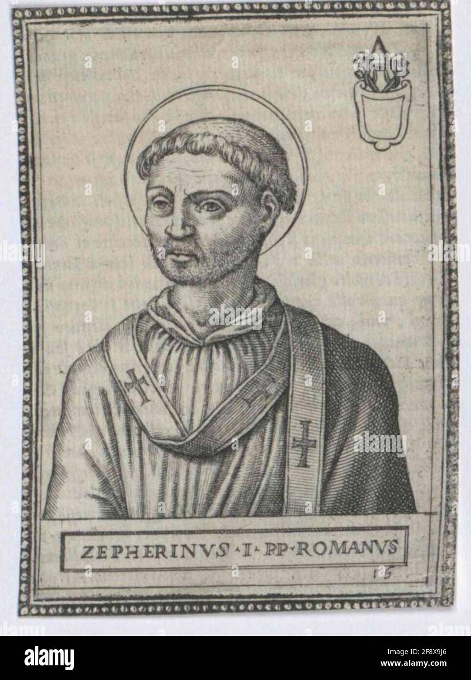 Zephyrinus, papa Stock Photo - Alamy