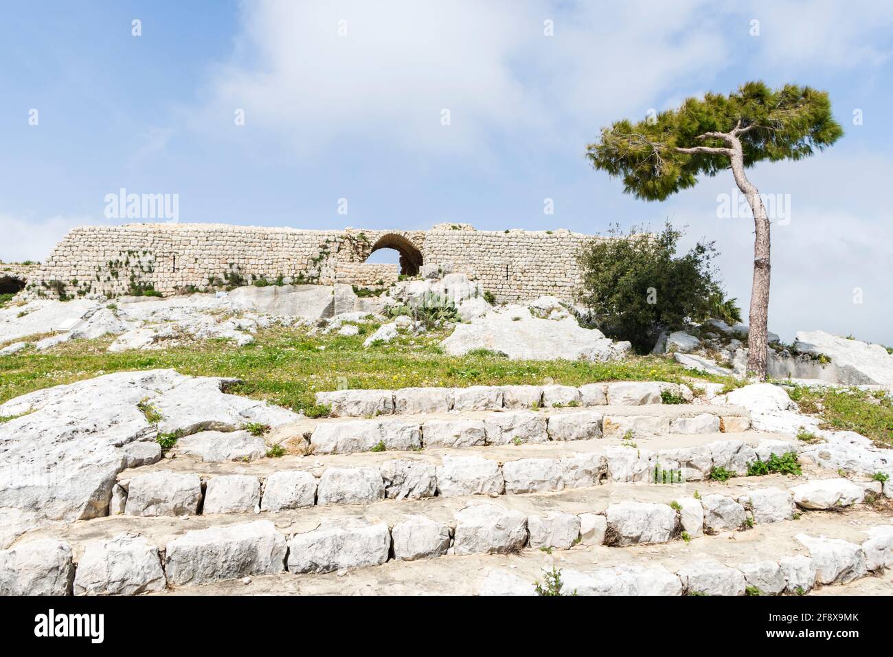 Smar Jbeil citadel, old Crusader castle in ruin, Lebanon Stock Photo ...