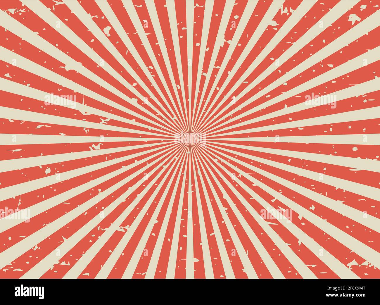 Sunlight retro faded grunge background. red and beige color burst ...