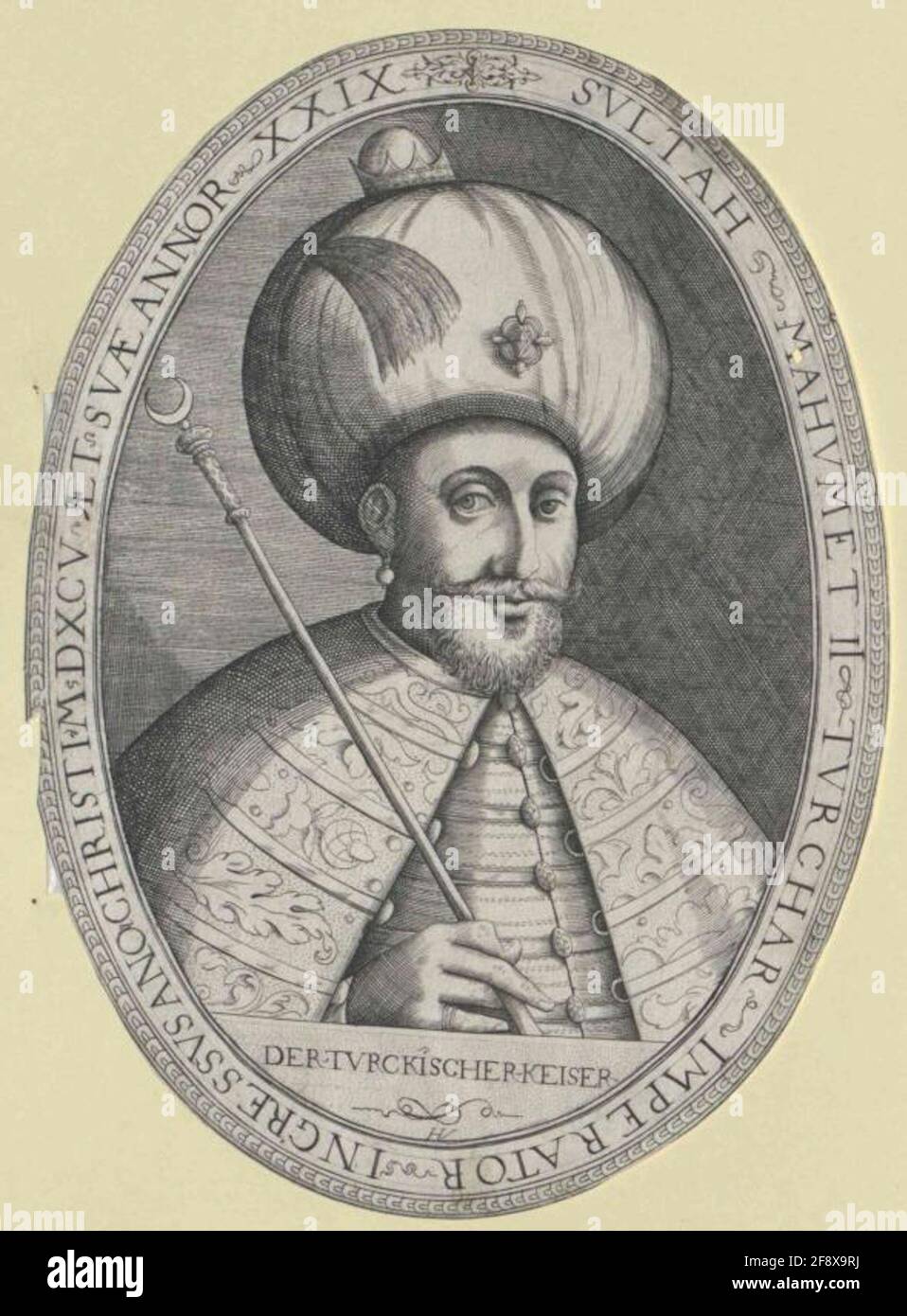 Mohammed III., Sultan of Turkey Stecher: Ullrich, HeinrichDation: 1595/ ...