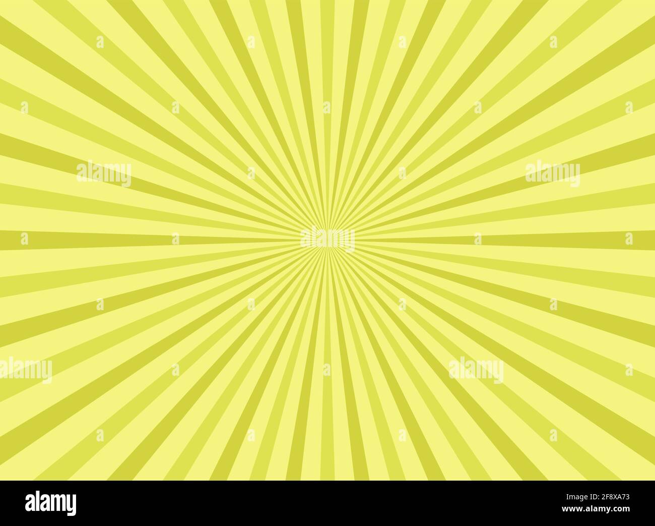 Sunlight wide background. Green color burst background. Vector ...