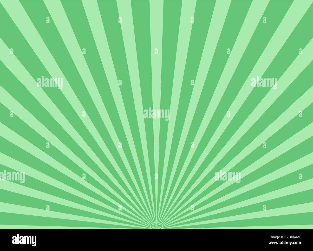 Sunlight wide background. Green color burst background. Vector ...