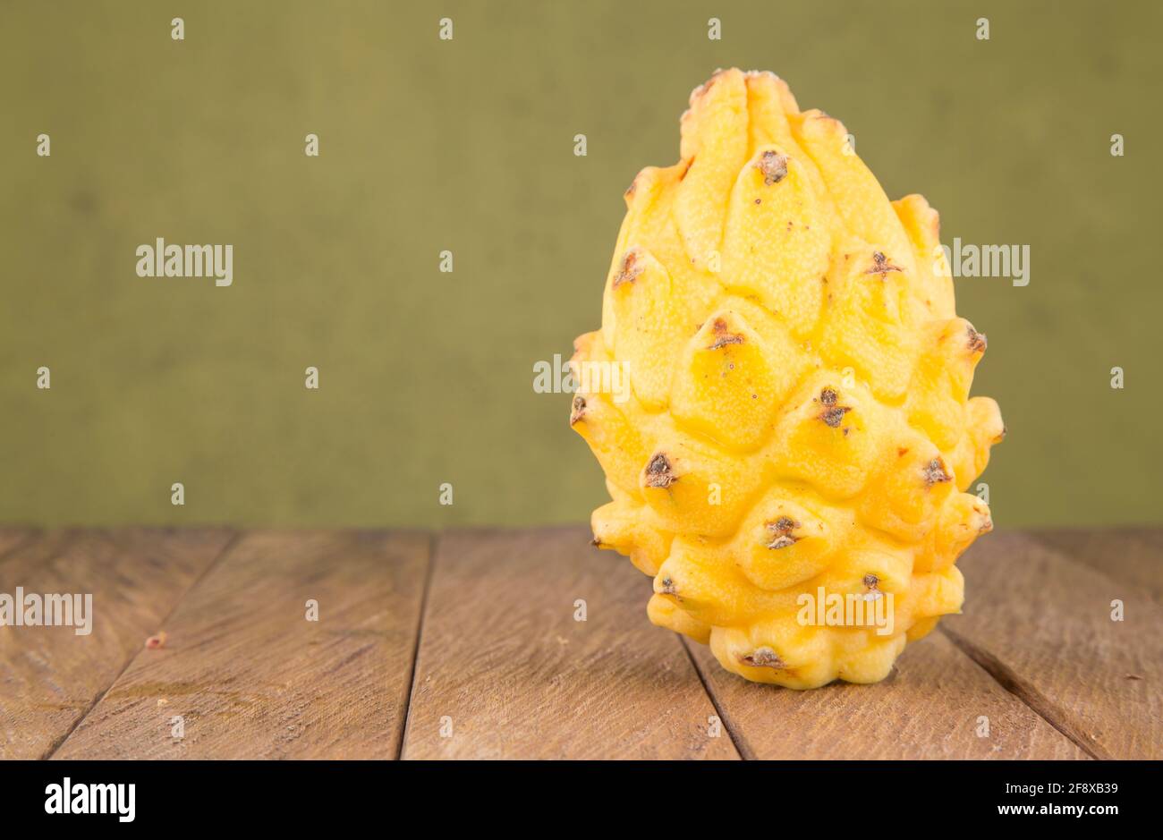 Yellow pitahaya or dragon fruit - Selenicereus megalanthus Stock Photo ...