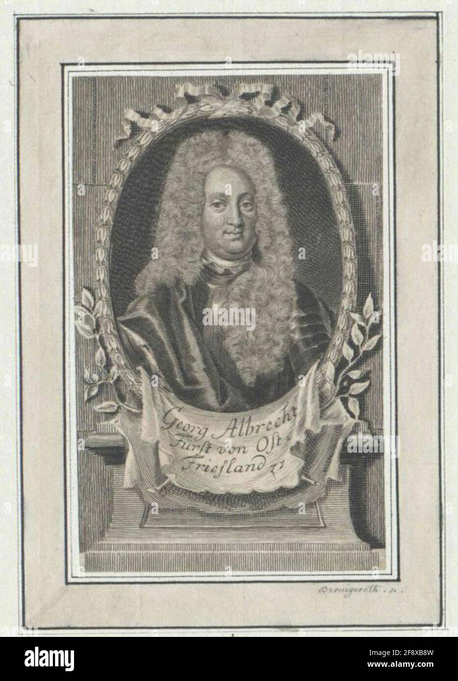 Georg Albrecht, Prince of Ostfriesland 1710/1750 Stock Photo - Alamy