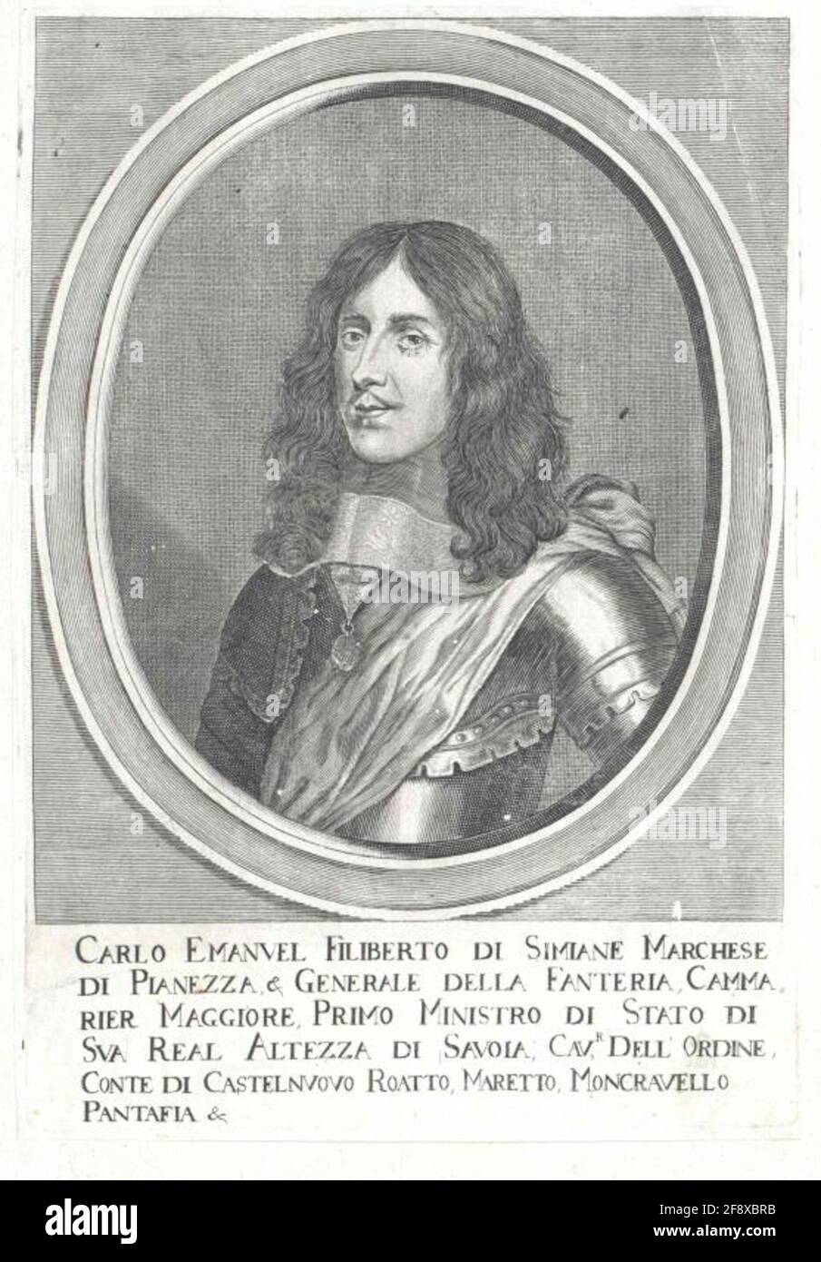 Simiana, Marquis of Pianezza, Carlo Emanuele Filiberto di Stock Photo ...