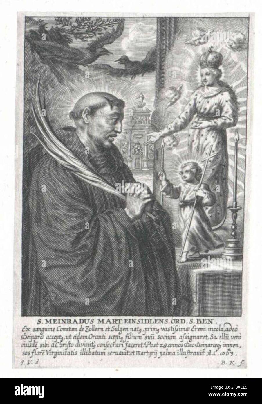Meinrad of Einsiedeln, Saint Stock Photo - Alamy