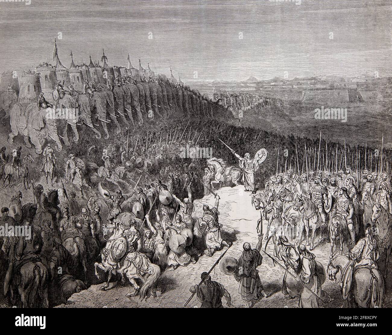 Bible Illustration Jonathan in the Presence of the Army of Apollonius ...