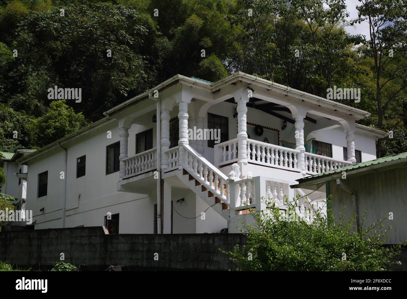 St George's Grenada Colonial House Stock Photo - Alamy