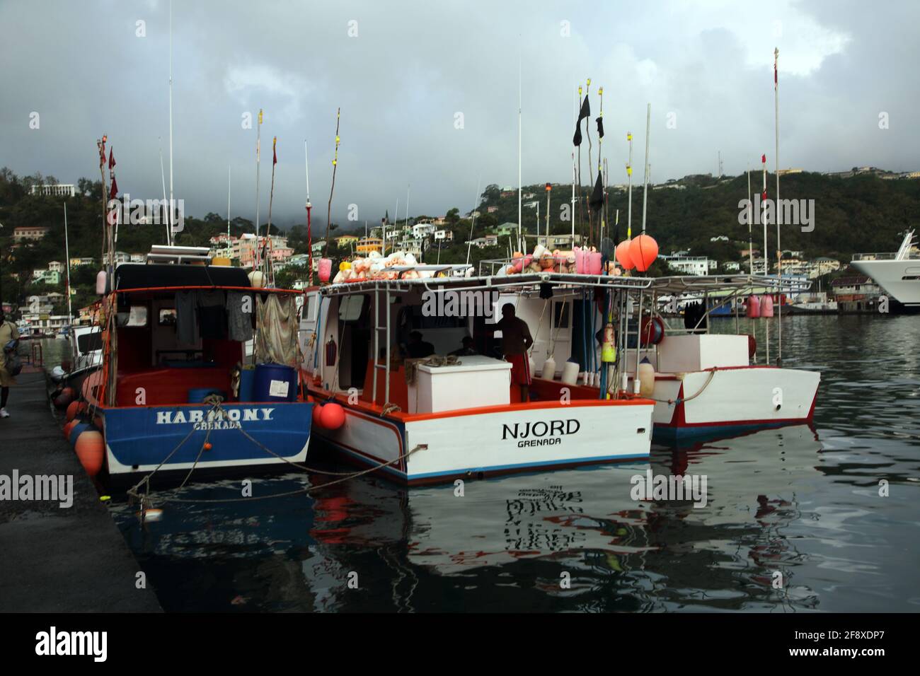 St George's Grenada The Carenage Fishing Boats Harmony and Njord in ...