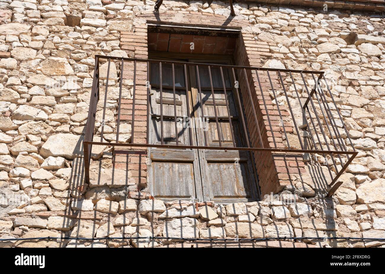 Old building balcony without floor.Architecture creative photography ...