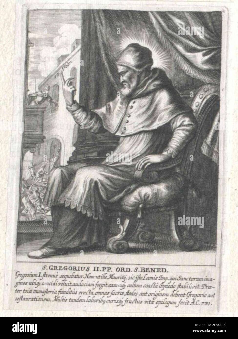 Gregor II., Pope Stock Photo - Alamy