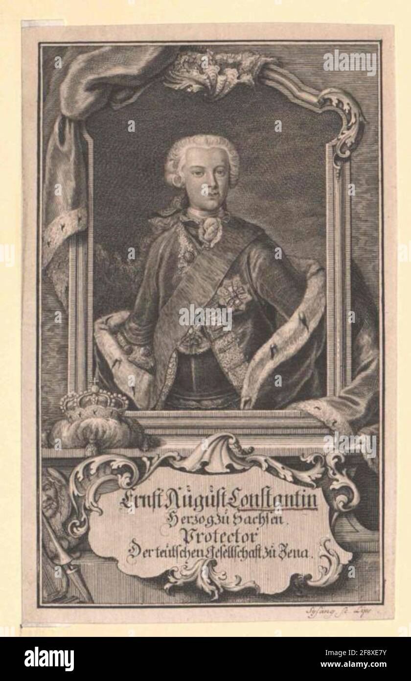 Ernst August II. Konstantin, Duke of Sachsen-Weimar-Eisenach Stock ...