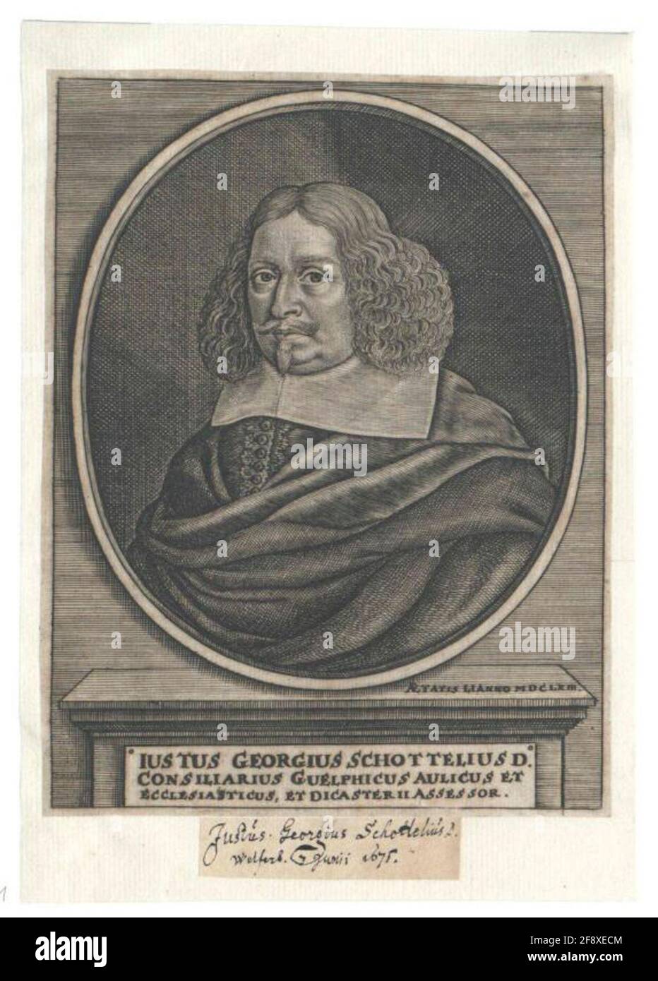 Schottelius, Justus Georg (1612-1676) Stecher: Buno, Conrad Stock Photo ...