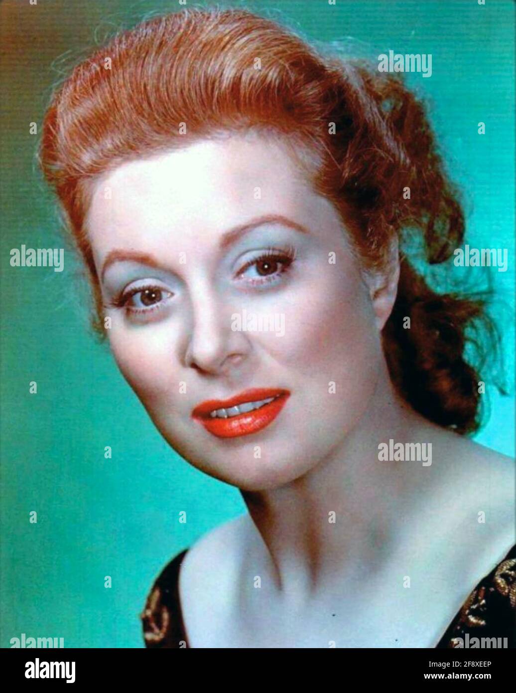 GREER GARSON (1904-1996) American film actress about 1945 Stock Photo ...