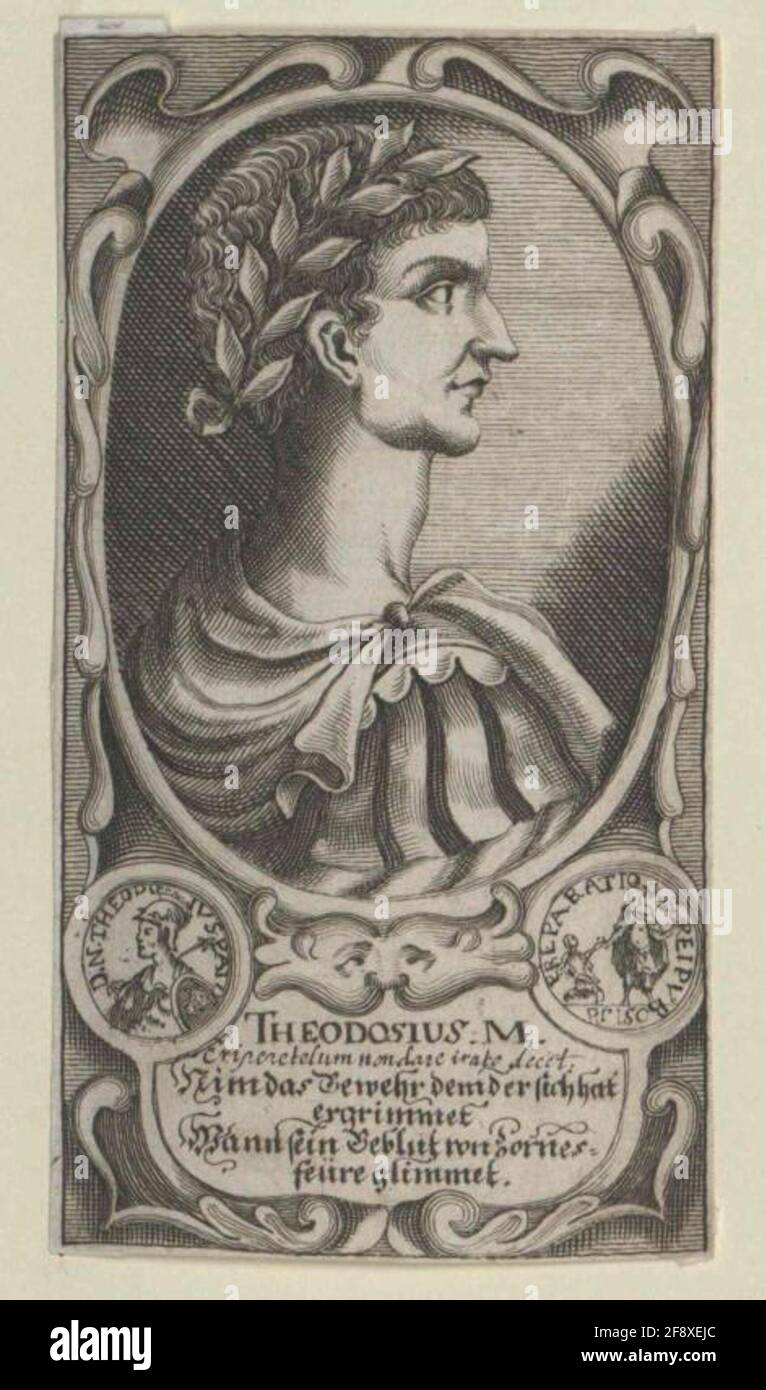 Theodosius I., Roman Emperor Stock Photo - Alamy