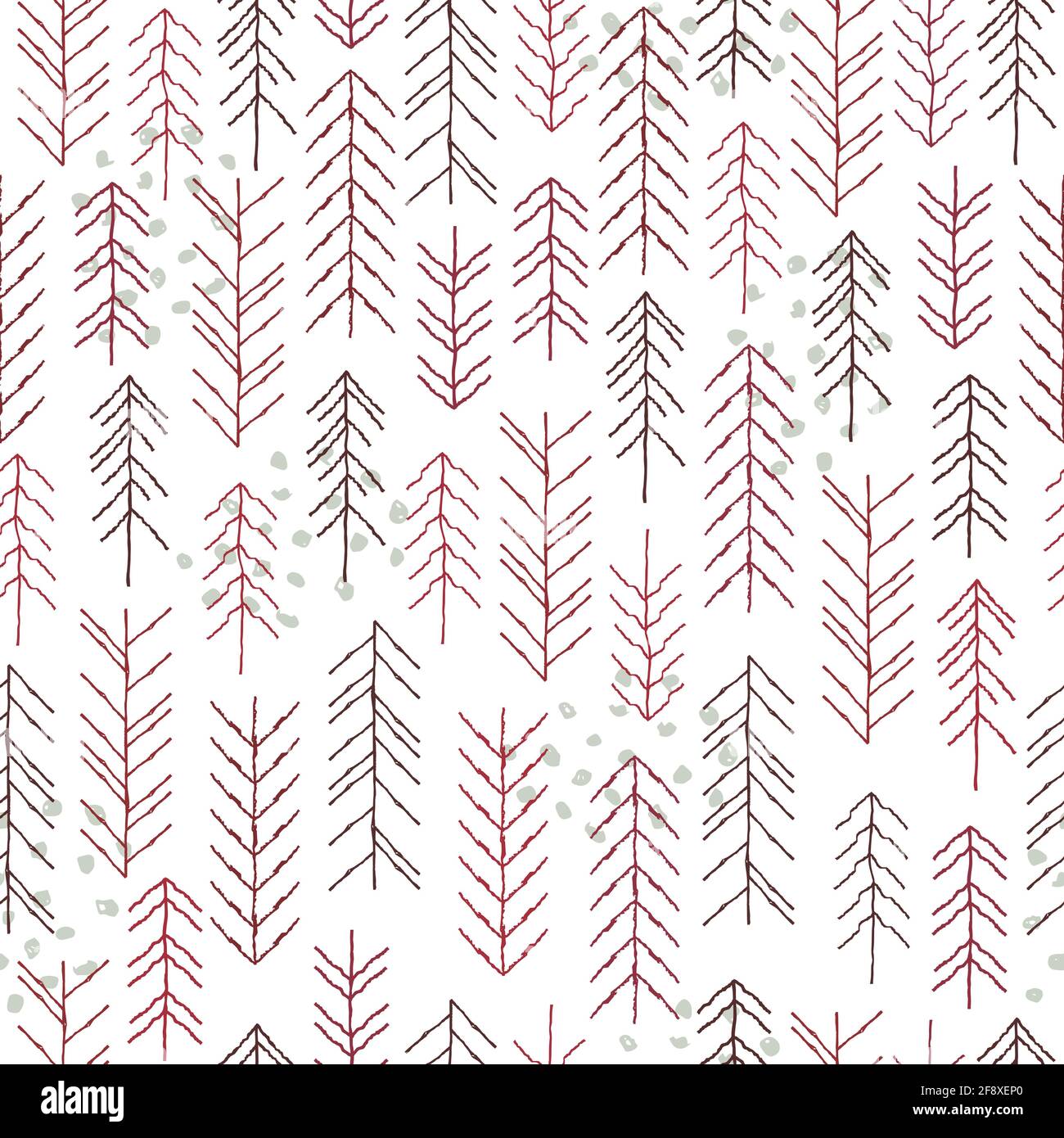 Seamless pattern with geometric elements in tribal style. Prehistoric ...