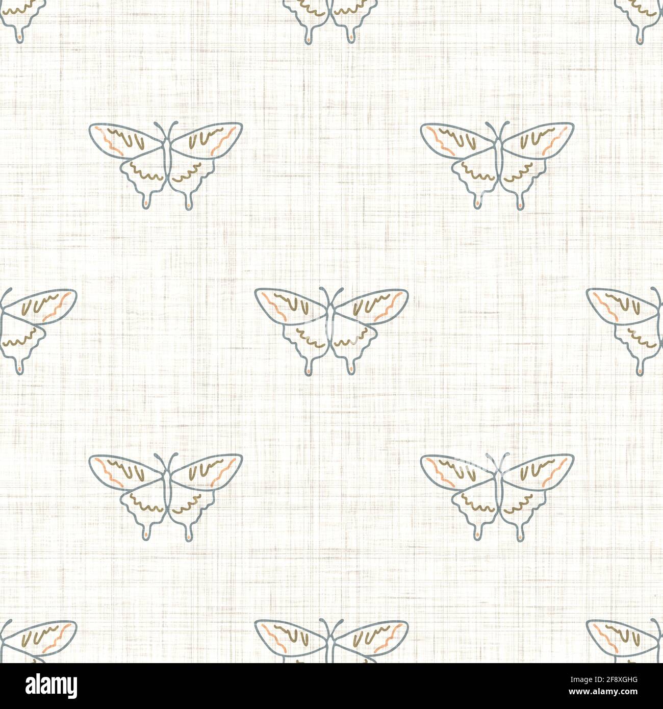 Seamless background butterfly gender neutral pattern. Whimsical minimal ...