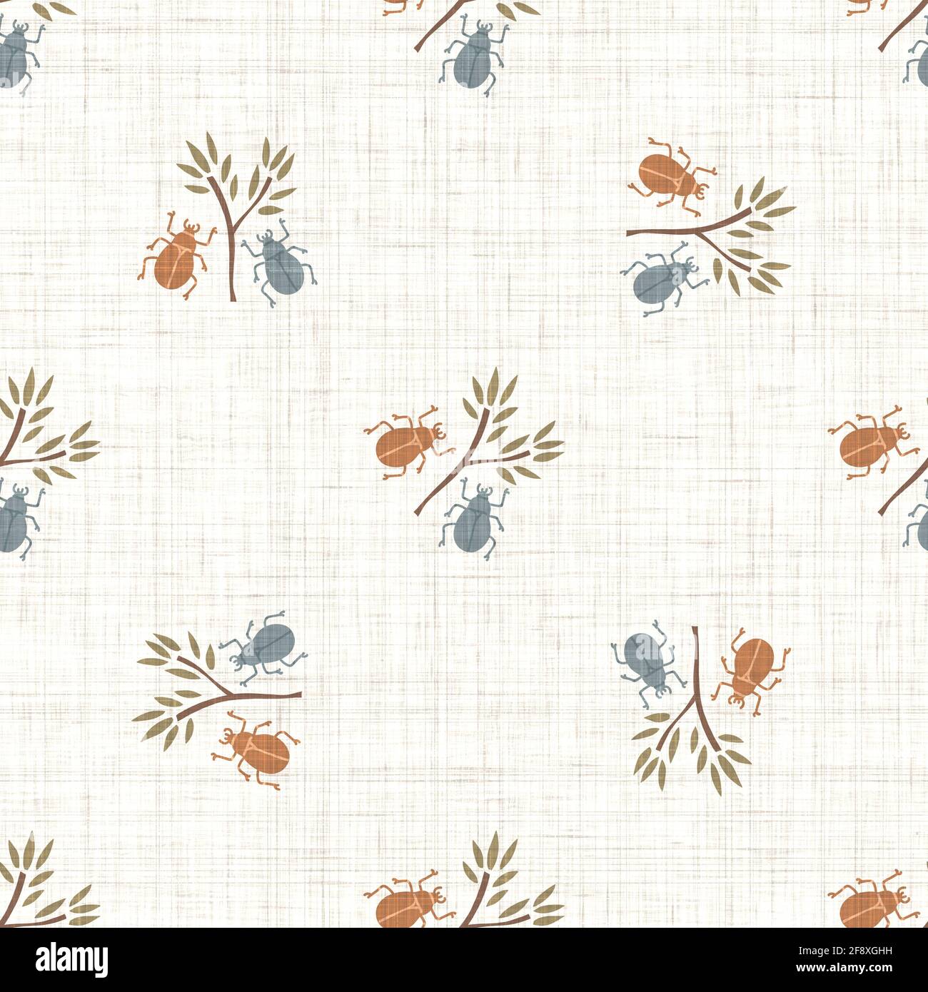 Seamless background bug insect gender neutral pattern. Whimsical ...