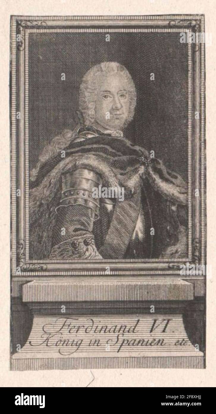 Ferdinand VI., King of Spain Stock Photo - Alamy