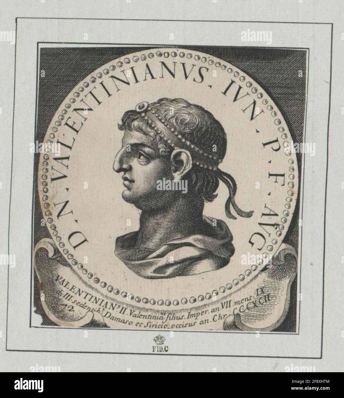 Valentinian II., Roman Emperor Stock Photo - Alamy