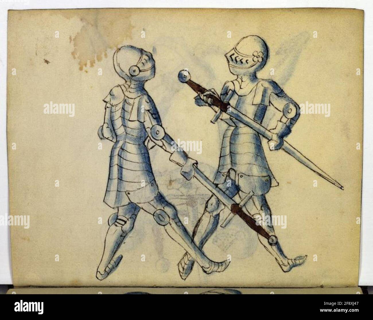 Cod. 11093, fol. 12v: Book on Swordsmanship and Wrestling Full page ...