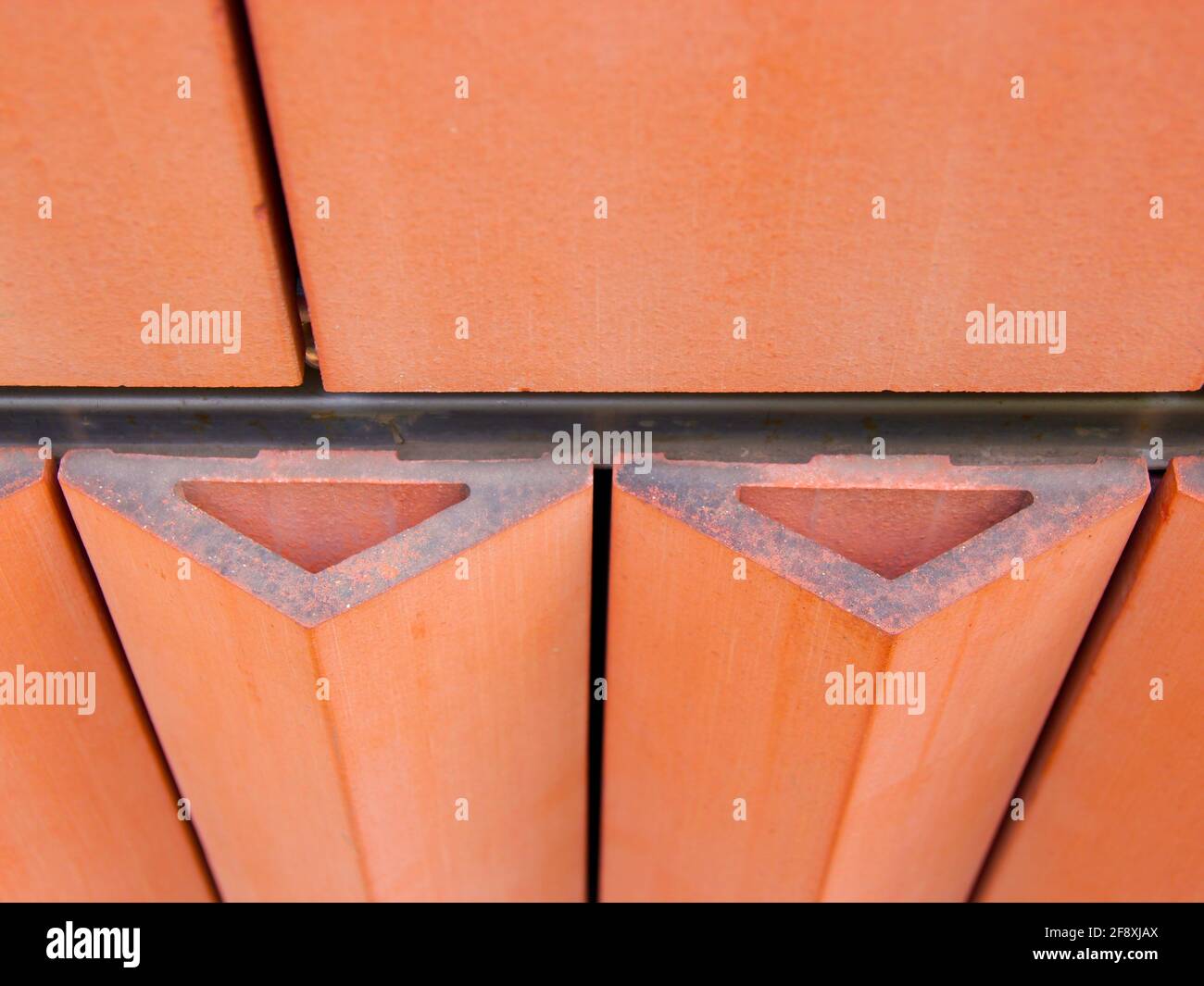 Curved wall of terra cotta bricks hi-res stock photography and images ...