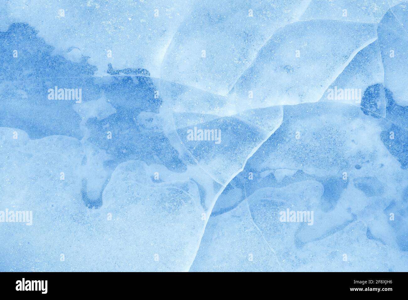 Ice background texture. Frozen water in various geometric abstract ...