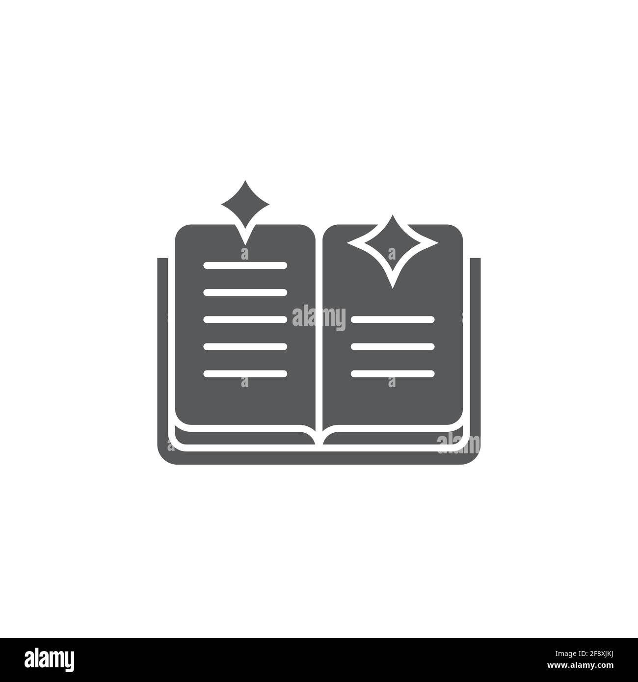 Ancient magic book with alchemy recipes and mystic spells and ...