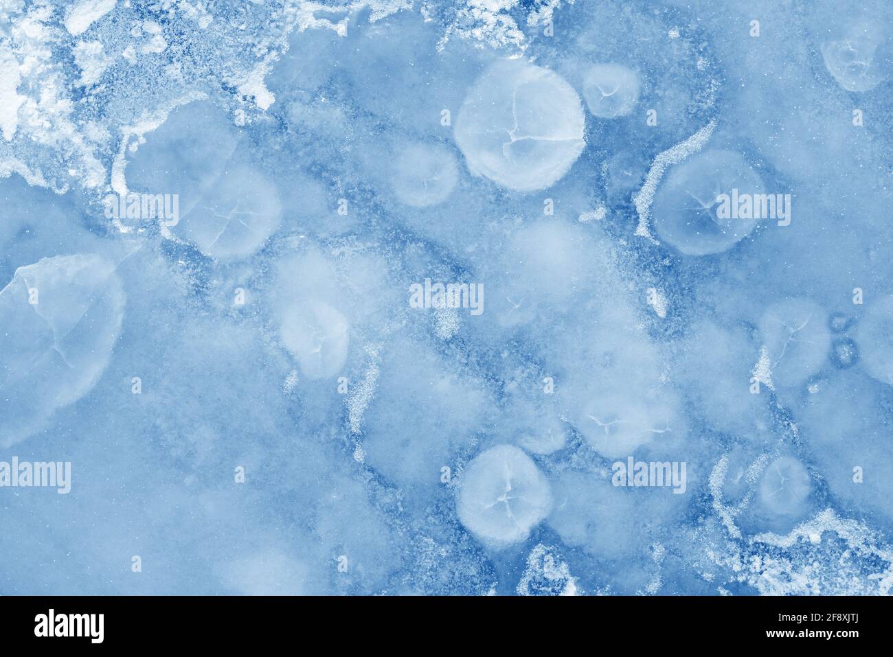 Ice background texture. Frozen water in various geometric abstract ...