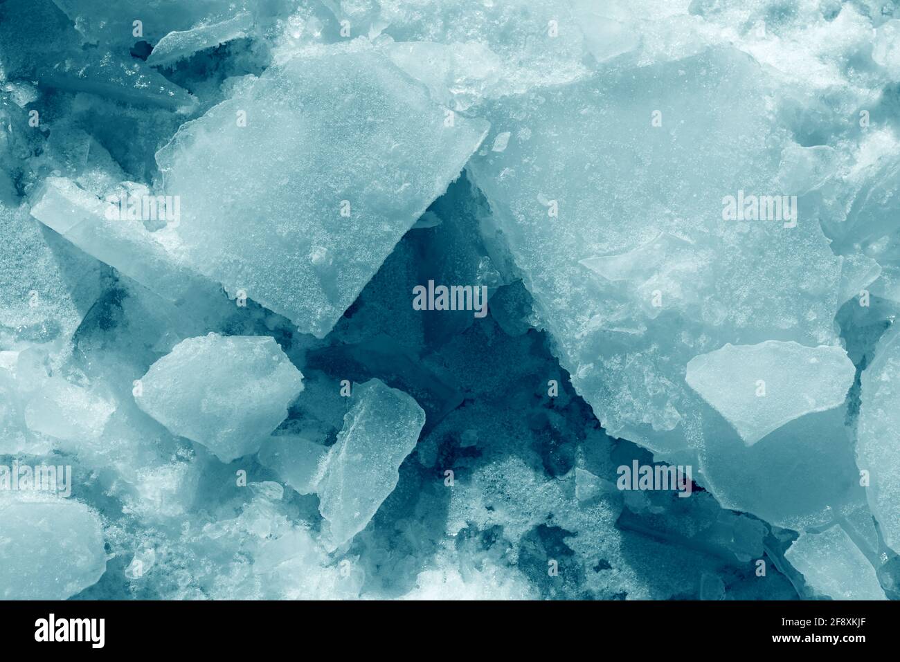 Ice background texture. Frozen water in various geometric abstract ...