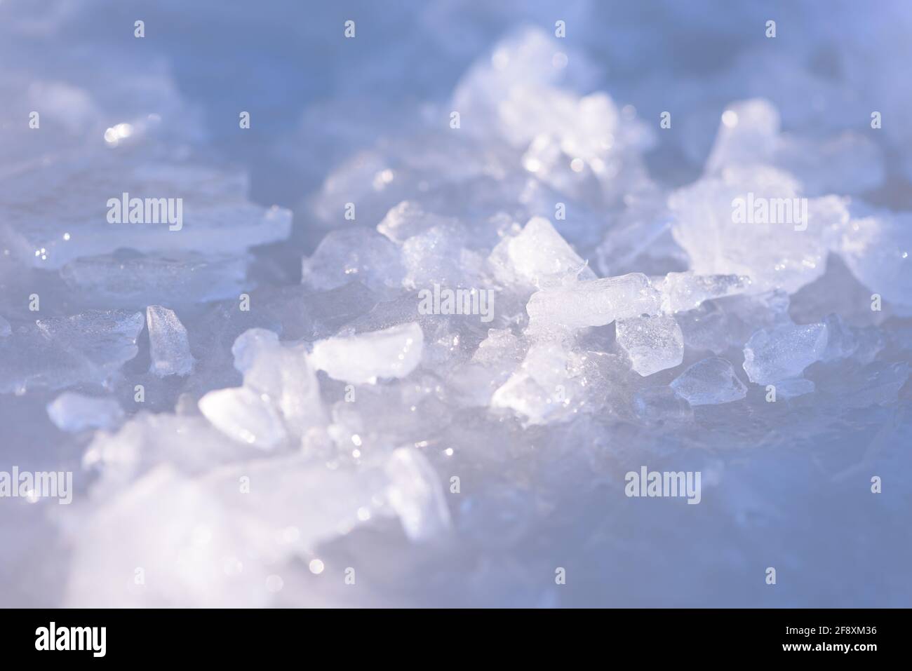 Ice background texture. Frozen water in various geometric abstract ...