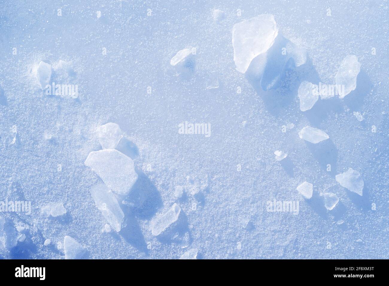 Ice background texture. Frozen water in various geometric abstract ...