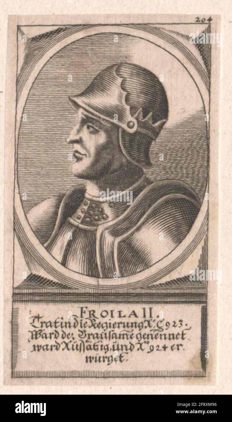 Fruela II, the outstanding, king of Asturias and León Stock Photo - Alamy