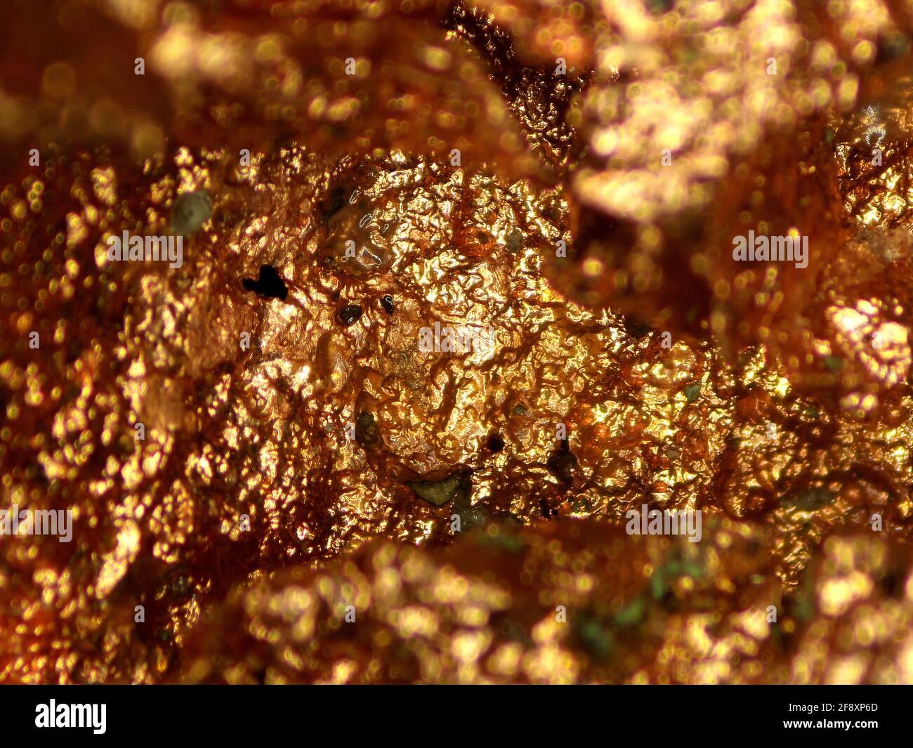 Copper Ore In A Closeup Stock Photo - Alamy