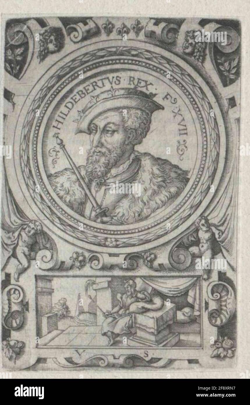 Childebert III., King of the Franconia Stecher: Solis, Virgilius (the ...