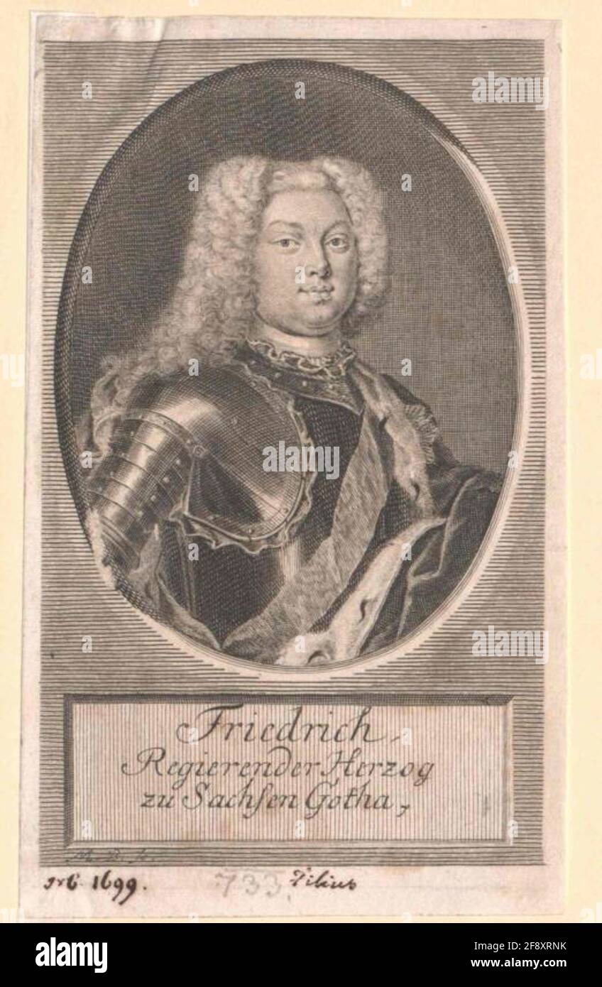 Friedrich III., Duke of Saxony-Gotha Stock Photo - Alamy