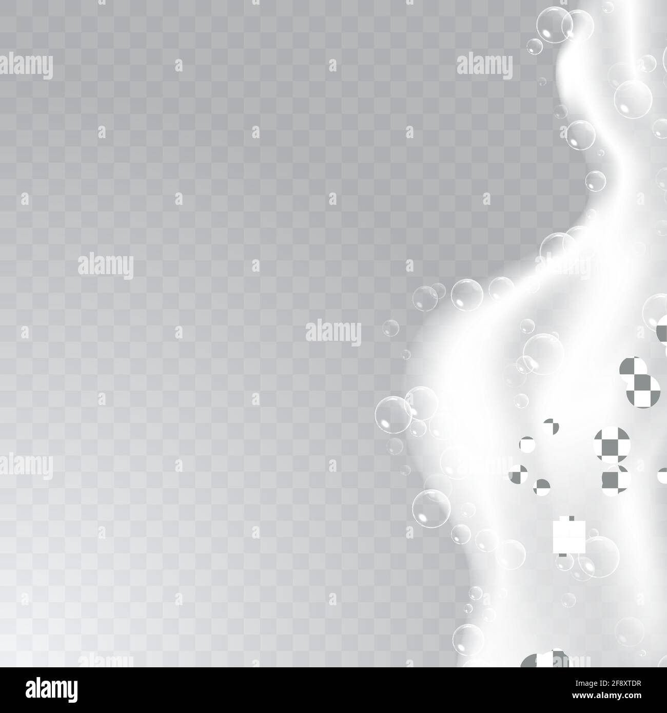 Realistic background with Soap foam. Bath laundry white bubbles ...