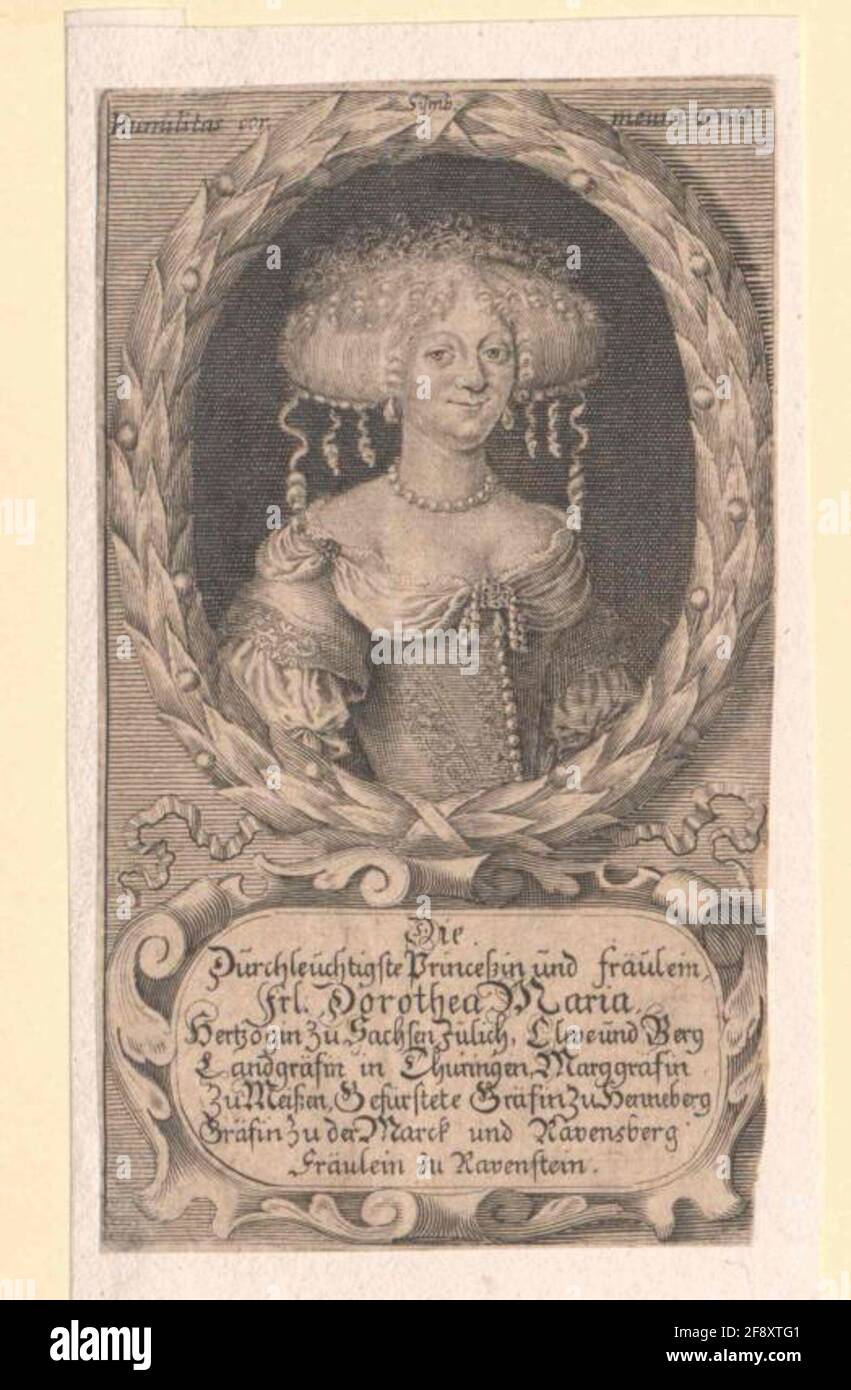 Dorothea Maria, Duchess of Saxony-Gotha Stock Photo - Alamy