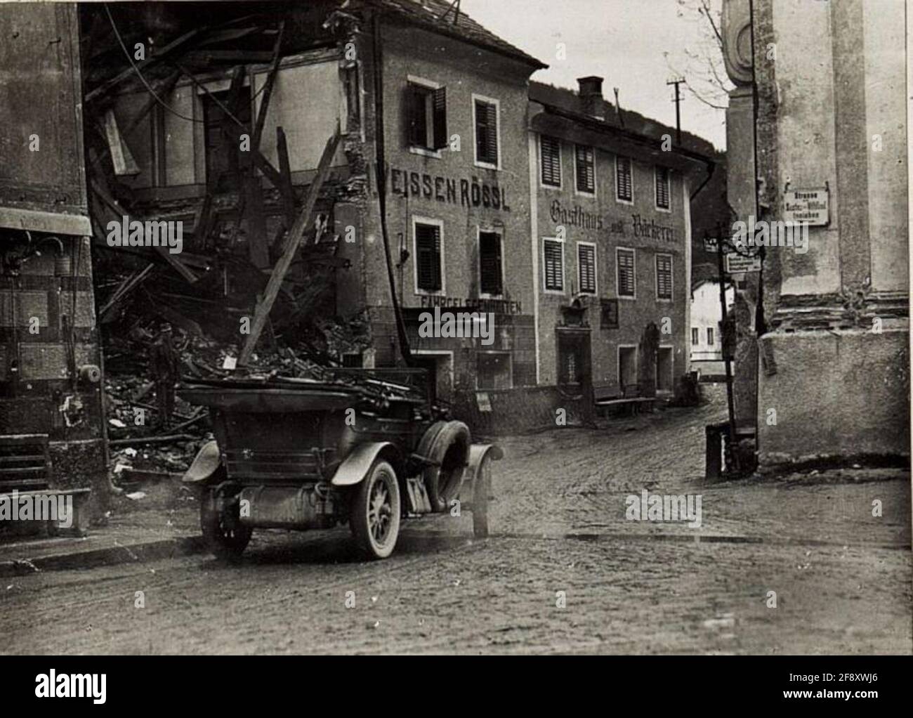 Shared house, Innichen Stock Photo - Alamy