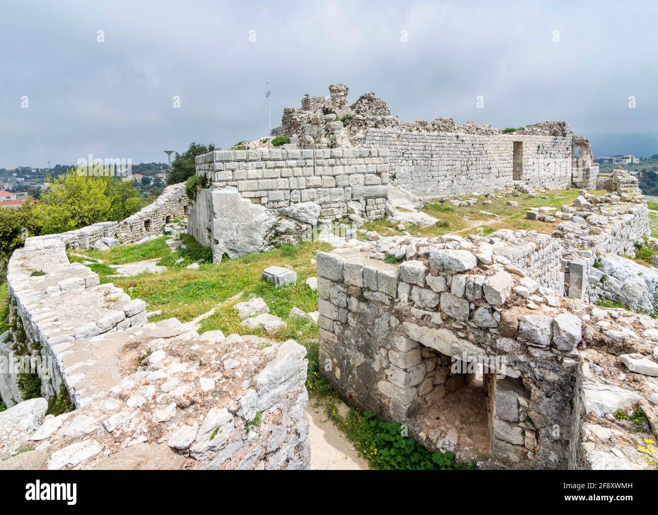 Smar Jbeil citadel, old Crusader castle in ruin, Lebanon Stock Photo ...