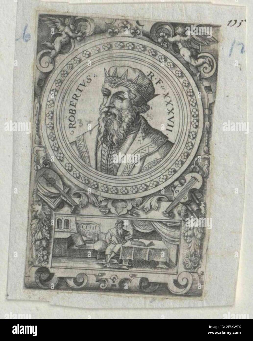 Robert II of the pious, king of France Stock Photo - Alamy