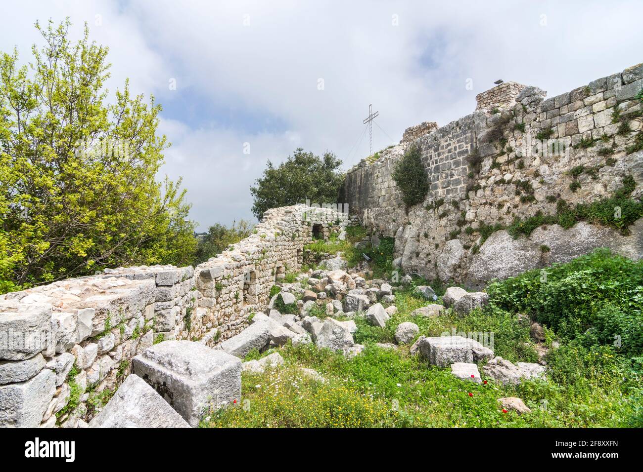 Smar Jbeil citadel, old Crusader castle in ruin, Lebanon Stock Photo ...